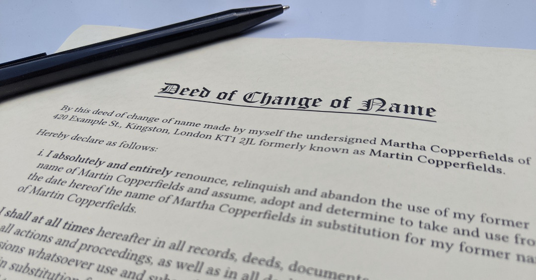 UK Deed Poll Generator